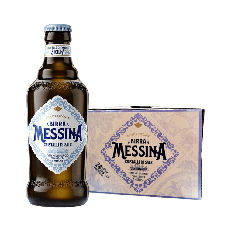 MESSINA BEER LAGER CRISTALLI DI SALE 33 CL 5% (24 in a box ...