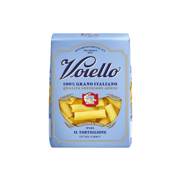VOIELLO PASTA DI SEMOLA IL TORTIGLIONE N.125 500 GR (16 in a box ...