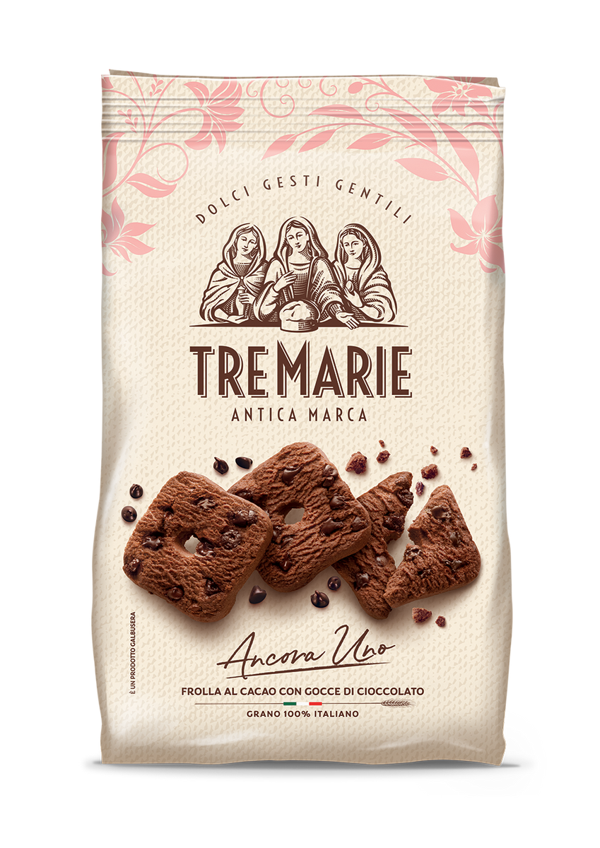 TRE MARIE BISCOTTI ANCORA UNO FROLLINO COCOA GOCCE DI CIOCCOLATO 350 G ...