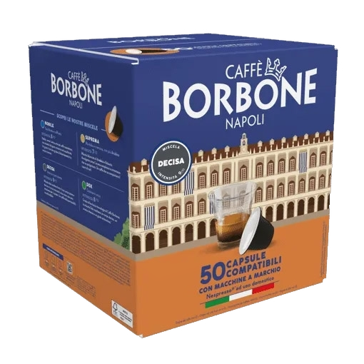 BORBONE COFFEE CAPSULES BIALETTI DECISA X50 360 GR (1 in a box ...