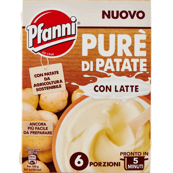 PFANNI PREPARED FOR PUREE OF POTATOES WITH MILK 190 GR (14 in a box ...