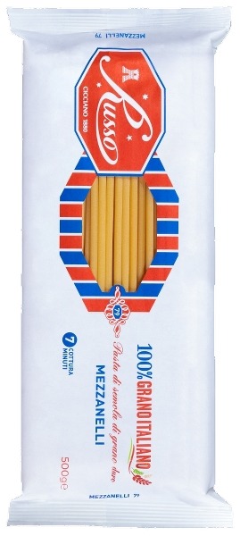 RUSSO SPECIAL SIZE PASTA DI SEMOLA MEZZANELLI 500 GR (20 in a box ...