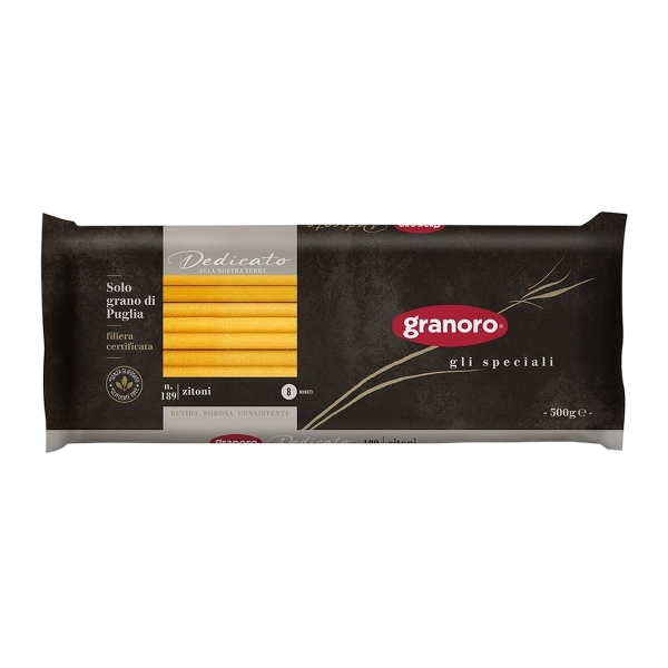 GRANORO PASTA DI SEMOLA ZITONI N.189 500 GR (20 in a box) – Cibimarket ...