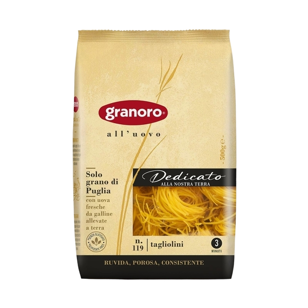 GRANORO PASTA ALL'UOVO TAGLIOLINI N.119 500 GR (12 IN A BOX ...