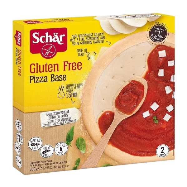 SCHAR BAKERY BASE PIZZA READY GLUTEN FREE X2 300 GR (8 in a box ...