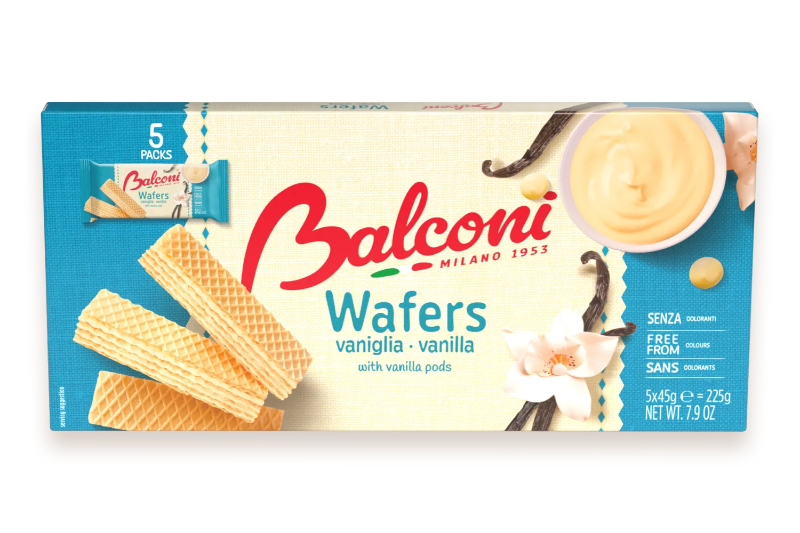 BALCONI WAFER VANILLA 45 GR X5 (20 in a box) – Cibimarket.co.uk - The ...
