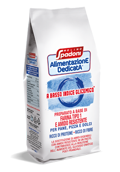 SPADONI FLOURS MIX BASSO INDICE GLICEMICO 500 GR (10 in a box ...