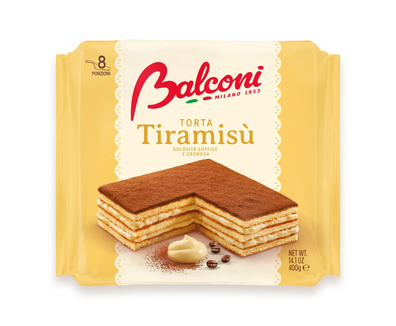 BALCONI CAKE TIRAMISU' 400 GR (6 in a box) – Cibimarket.co.uk - The ...