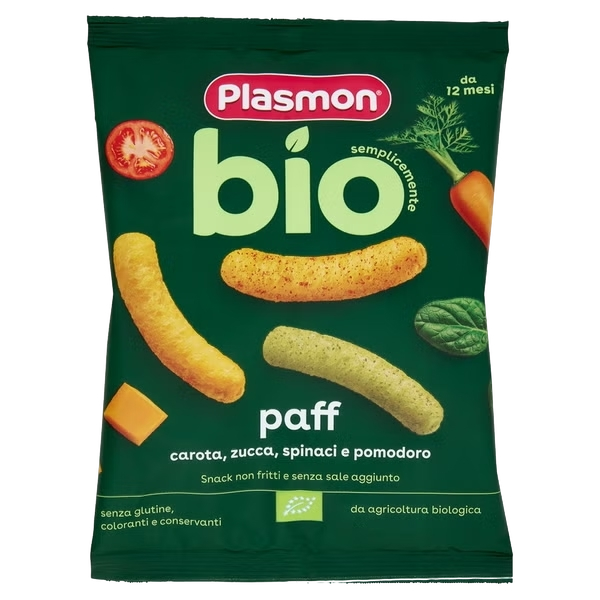 PLASMON ORGANIC SNACK CRISPS BIO PAFF MAIZE MIX 15 GR (5 in a box ...