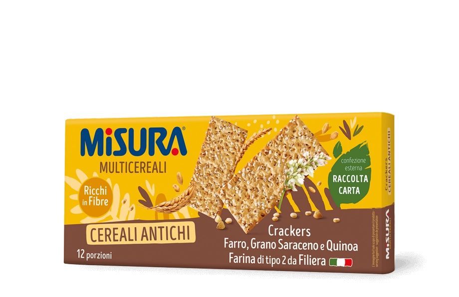 MISURA MULTICEREALI CRACKERS ANCIENT GRAINS X10 350 GR (12 in a box ...