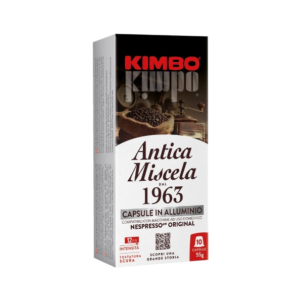 KIMBO COFFEE CAPSULES NESPRESSO ANTICA MISCELA X10 55 GR (10 in a box ...