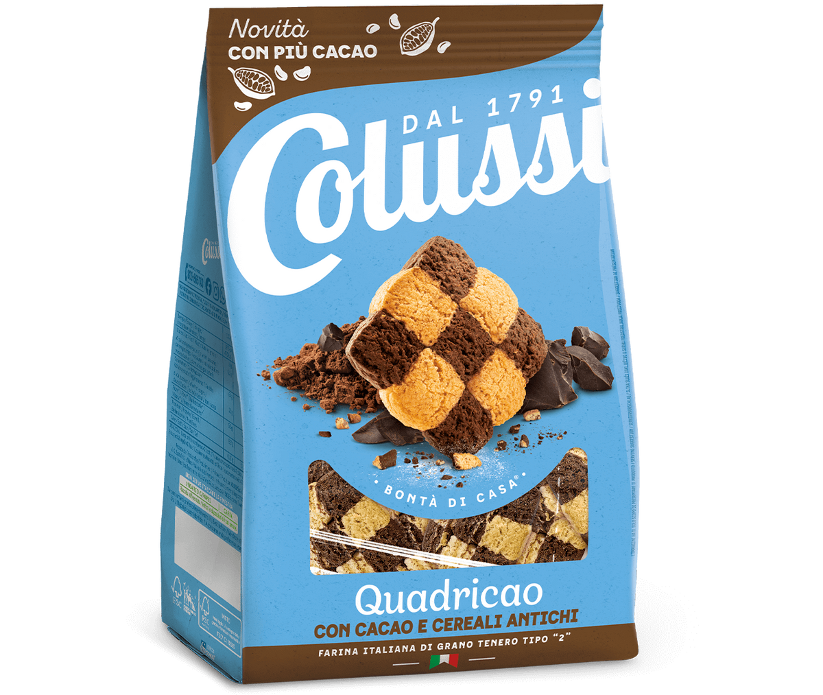COLUSSI BISCOTTI FROLLINI QUADRICAO 450 GR (6 in a box) – Cibimarket.co ...