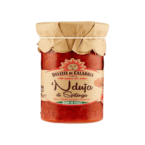 DELIZIE CALABRIA SPREAD SALAME NDUJA DI SPILINGA 135 GR (12 in a box ...