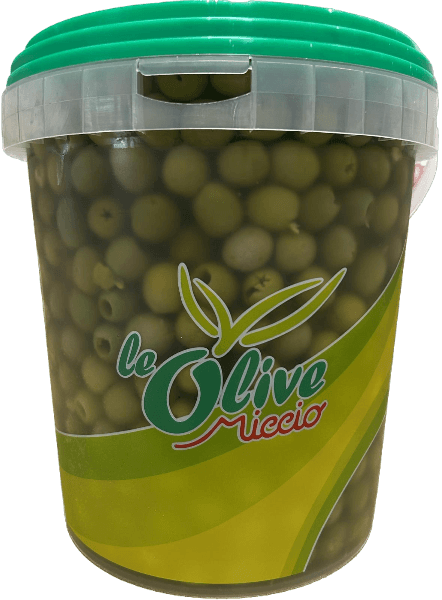 MICCIO OLIVES PITTED GREEN SICILIA BELICE BUCKET 4 KG (1 in a box ...