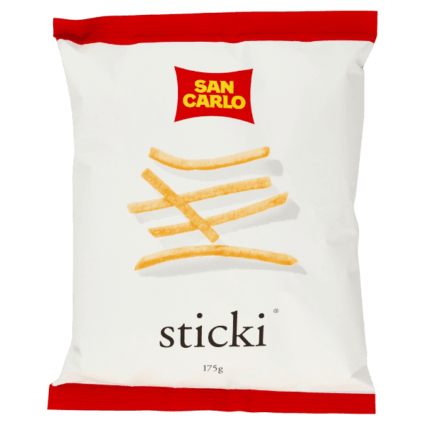 SAN CARLO CRISPS STICKI 175 GR (12 in a box) – Cibimarket.co.uk - The ...