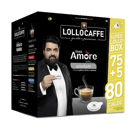 LOLLO COFFEE PODS ESE 44 MM AMORE ASSOLUTO X80 (1 in a box ...