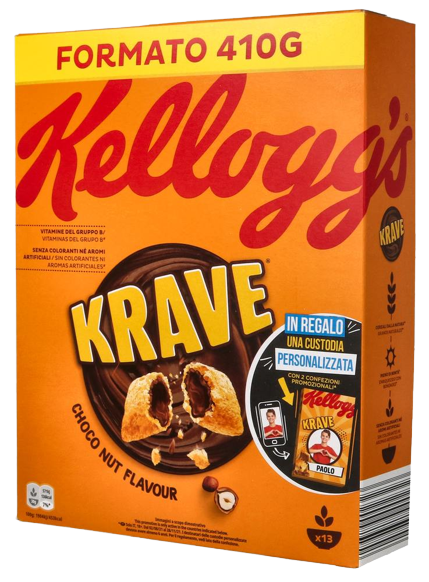 KELLOGG'S CEREALS CHOCO KRAVE CHOCO NUT 410 GR (10 in a box ...