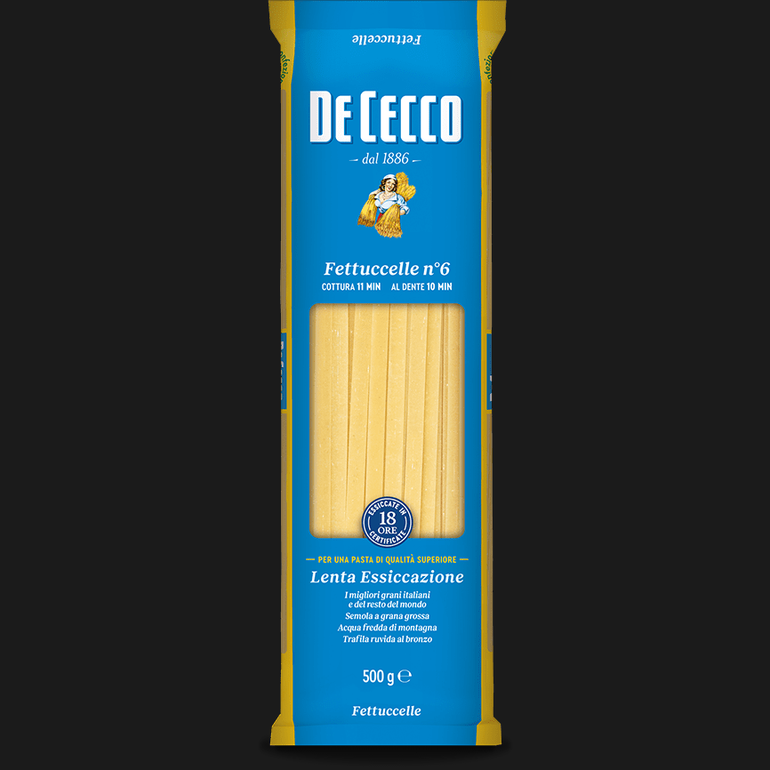 DE CECCO PASTA DI SEMOLA FETTUCCELLE N.6 500 GR (24 in a box ...