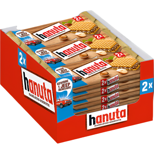 KINDER HANUTA WAFER X2 44 GR (18 in a box) – Cibimarket.co.uk - The ...